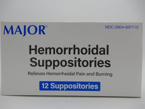 Amazon.com: Major Fast Acting Hemorrhoidal Suppositories Hard Fat 88.7% ...