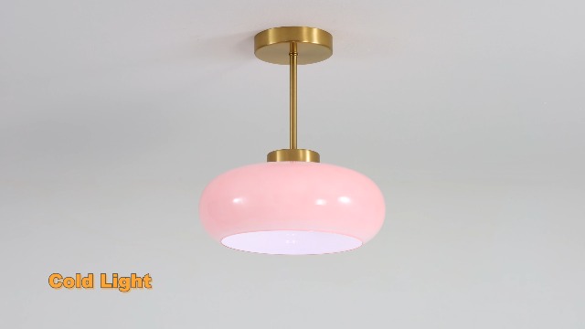Pink Ceiling Light Entry