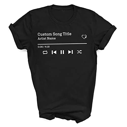 Amazon.com: Your Favorite Song Shirt, Custom Song And Artist Name Shirt ...