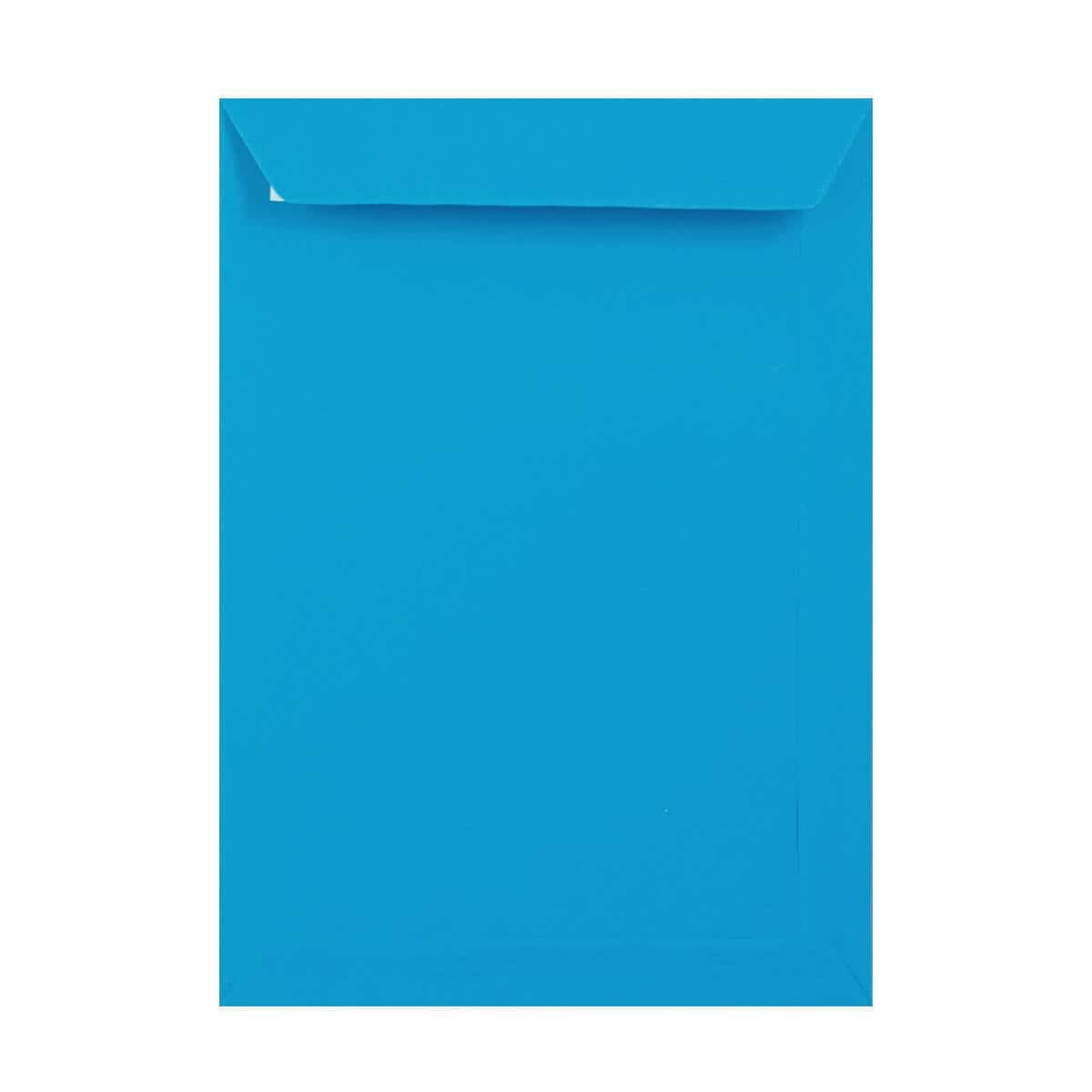 50 Bright Blue C4 (to fit A4) Envelopes - 324mm x 229mm - Straight ...