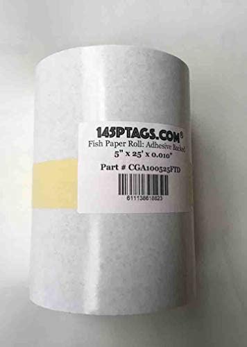 Amazon.com : 145PTags CGA100525FTD Adhesive Backed Fish Paper Roll ...