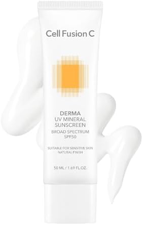 Amazon.com: Cell Fusion C Derma UV Mineral Sunscreen SPF 50, Face ...