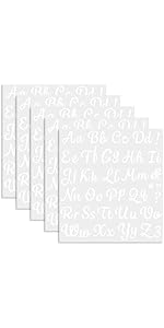 Amazon.com: 8 Sheets 352 Pieces Iron On Letters for Clothing, 2 Inch ...
