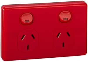 Clipsal C2000 Series Classic 250V 10A Neon Indicator Horizontal Twin ...