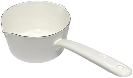 Amazon.com: Jucoan 1 Quart Enamel Milk Pan with Dual Pour Spout, Small ...