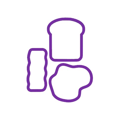 Amazon.com: Bacon Eggs And Toast Cookie Cutter Set - Food Cookie ...