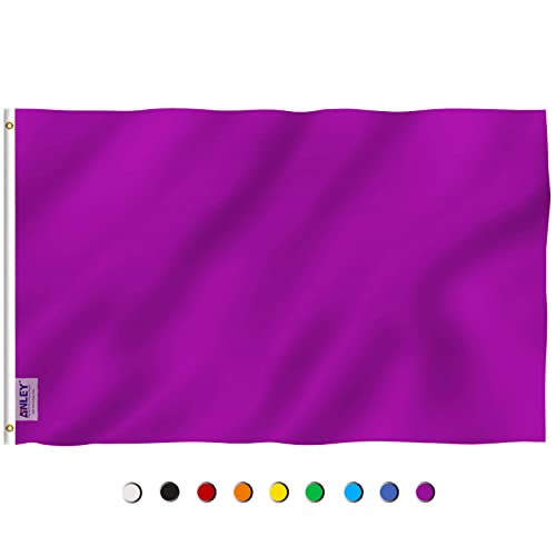 Snapklik.com : ANLEY Fly Breeze 3x5 Foot Solid Purple Flag - Vivid ...