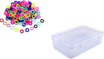 Buy Yattha Yuvi Craft Velvet Soft Mini Rubber Bands - Pack of 100 ...