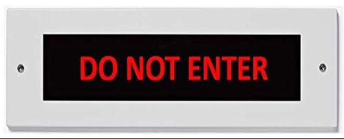 Thin Profile Backlit LED Sign - DO NOT Enter in Red, 110V Powered, Hard ...