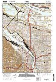 Amazon.com : Portland, Oregon topo map by East View Geospatial, 1:24: ...