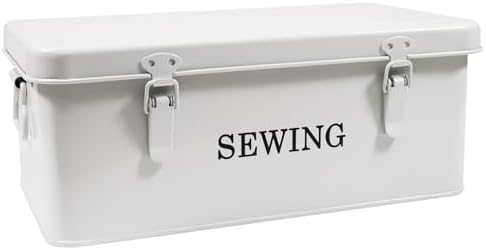 Amazon.com: Xbopetda Sewing Box, Sewing Organizer Box Metal, Sewing Kit ...