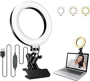 Buy REEPUD Small Selfie Light TIK Tok Ring Light LED for YouTube,Makeup ...
