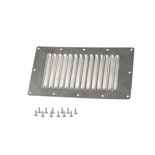 Marine Vent Stainless Steel Stamped Louvered Vent Rectangular Louvered ...
