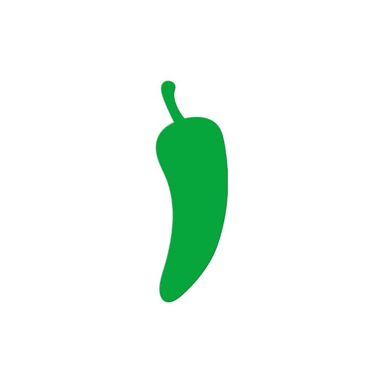 Amazon.com: Paper Jalapeno Pepper Die Cut Cutout Shapes Party ...