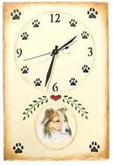Amazon.com: Shetland Sheepdog Clock : Home & Kitchen