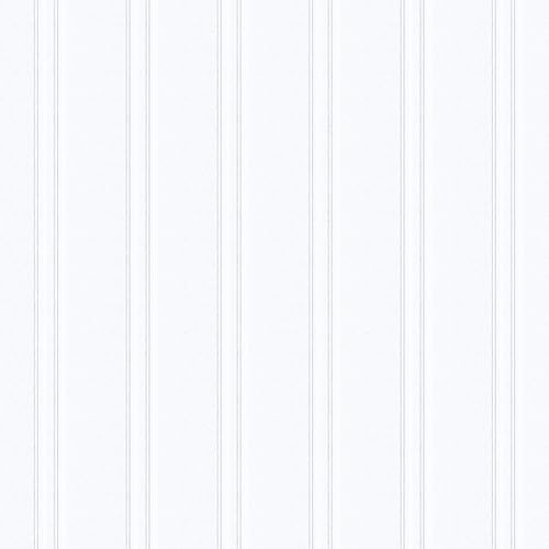 Amazon.com: ReWallpaper Faux Beadboard Wallpaper Peel and Stick ...