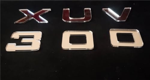 Carlooks XUV 300 3D Letters 3D Emblem 3D Logo Name Alphabets for Car ...