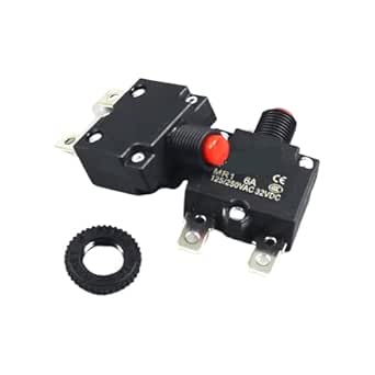 5Pcs Circuit Breaker Overload Protector Switch Fuse 3A 4A 5A 8A 10A 12A ...