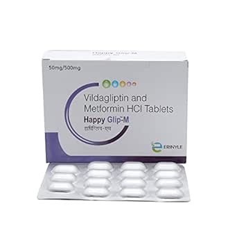 HAPPY GLIP-M 50/500MG - Strip of 15 Tablets : Amazon.in: Health ...