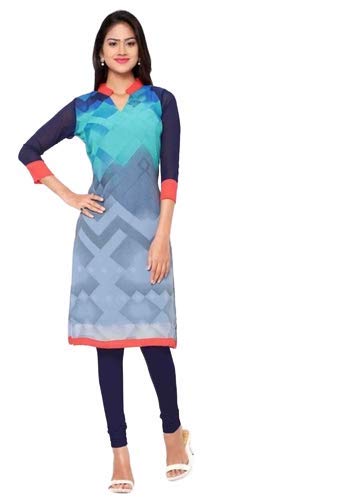 Buy Women's Kurti (Small) Blue at Amazon.in