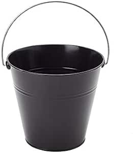 Amazon.com: Simply Elegant Pack of 6 Extra Large Metal Bucket with ...