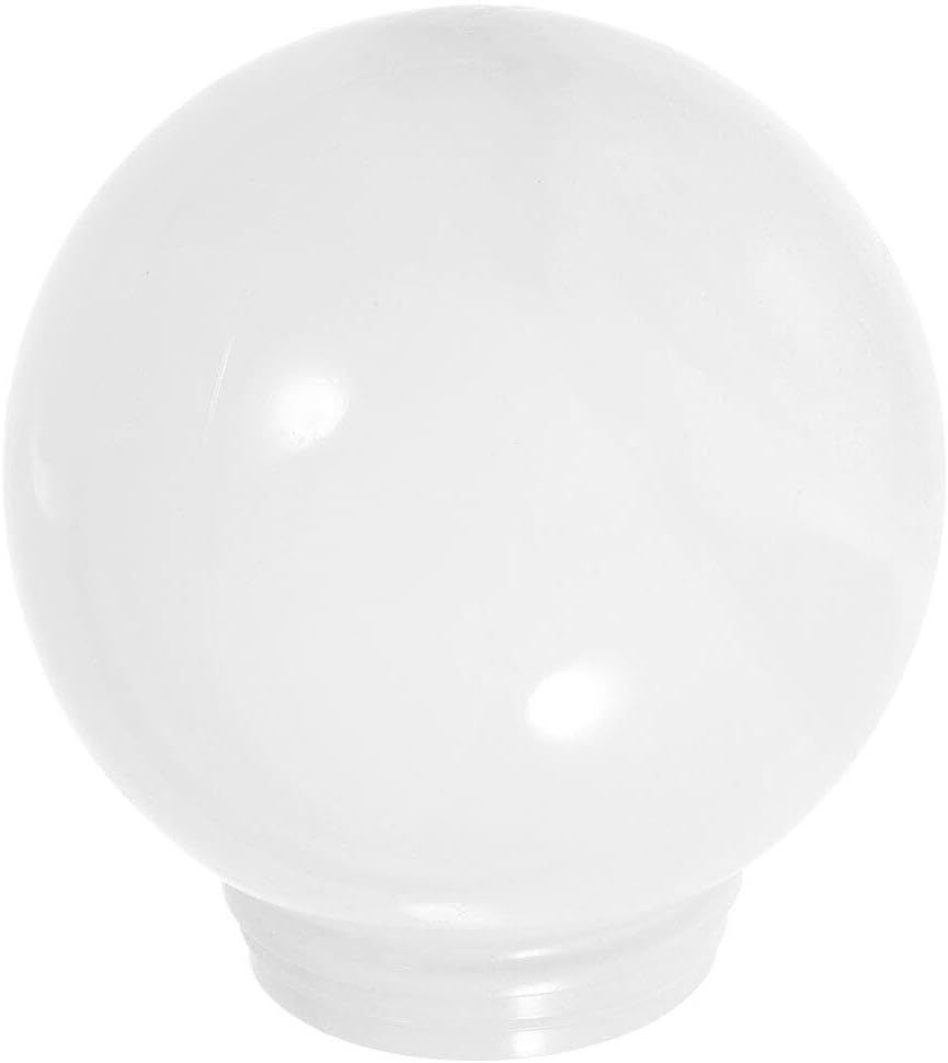 Angoily 4 Inch White Acrylic Replacement Globe Round Lamp Shade Covers ...