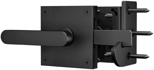 Heavy Duty Double Side Gate Latch, Aluminum Swinging Door Latch Gate ...