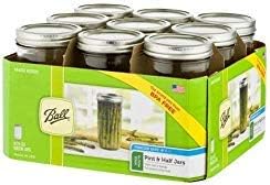 Jarden 12 Ball Mason Jar with Lid – Regular Mouth – 16 oz – Yaxa Colombia