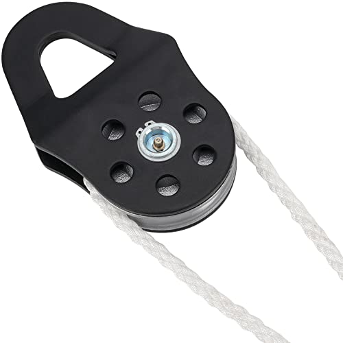 MUKCHAP Black Snatch Block Pulley, 10 Tons Winch Snatch Block Towing ...