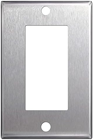 Stainless Steel Single Gang Blank Wall Plates - 5 Pack - Amazon.com