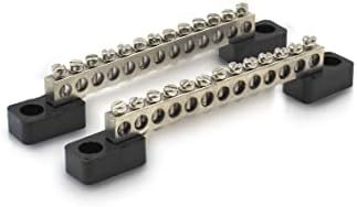 GLOBOMOTIVE 12 Ways Neutral Link Grounding Bar for Cable Looping and ...