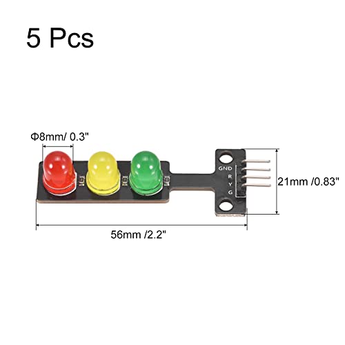 Buy MECCANIXITY Mini Traffic Light Display Module LED Traffic Light ...