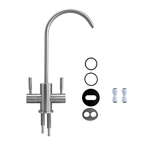 Twister 2-Way Osmosis Tap Solid Stainless Steel Two-Way Kitchen Tap for ...