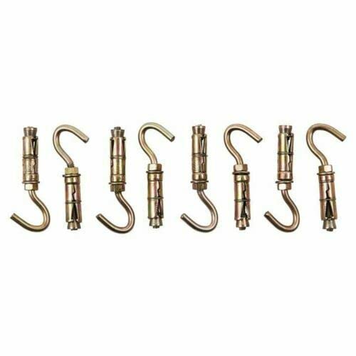 Mr. Gadget's Solutions® 8pc 6mm Heavy Duty Open Hook Eye Bolt Rawl ...