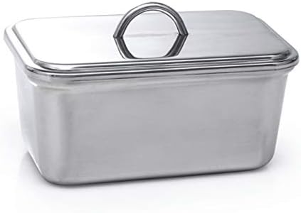 Danesco 1lbs Stainless Steel Butter Dish with Lid / Butter Box : Amazon ...