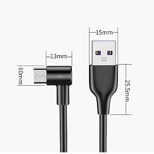 USB Type C Fast Charging Cable, 90 Degree L Shape Long USB C Cord, 5A ...