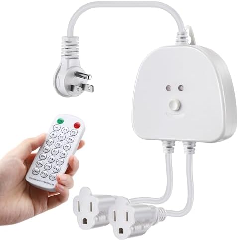 Gulfmew Christmas Light Controller with Remote, Multiple Lighting ...