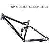 Amazon.com: Suspension Frame 26er Mountain Bike Frame Carbon Disc Brake ...