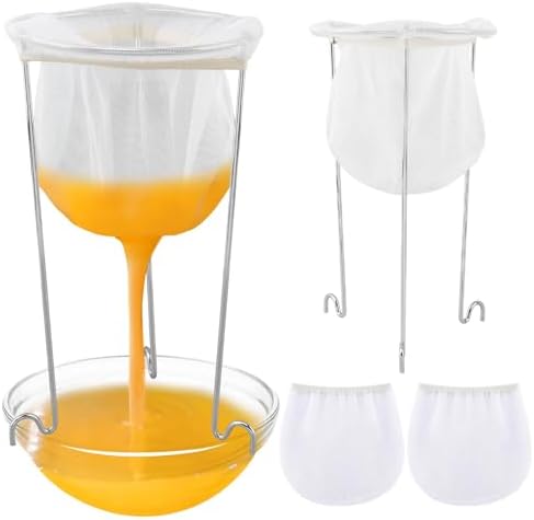 Amazon.com: 2 Pack White & Silver Strainer Stand,Strainer Stand with 4 ...