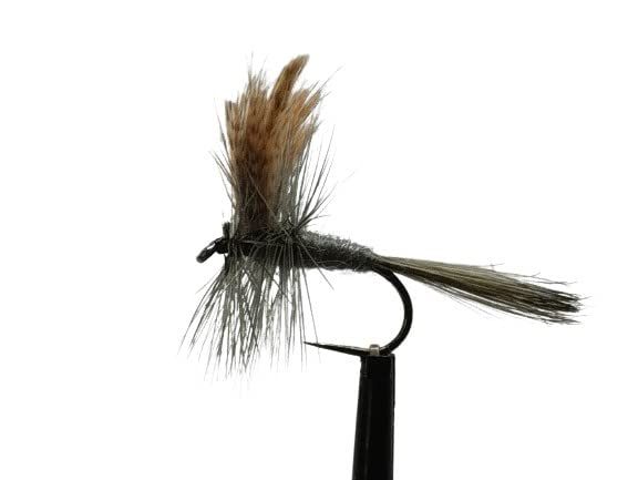 Amazon.com: Dry Fly " Dark Hendrickson " Set of 3, on barbless hooks ...