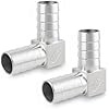 Amazon.com: Metalwork Casting 304 Stainless Steel Hose Barb Fitting 90 Degree L Right Angle ...