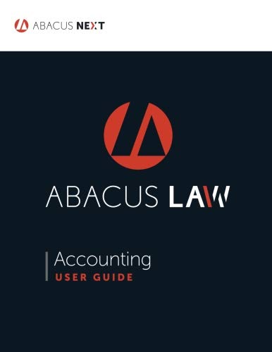 AbacusLaw Accounting: User Guide: Abacus Data Systems, Abacus Next ...