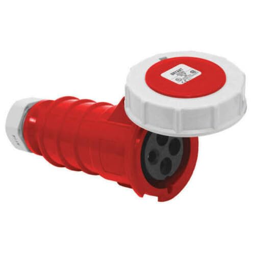 Bryant 430c7w Connector, 3 Pole, 4 Wire, 30a, 3ph 480v Ac, Red ...
