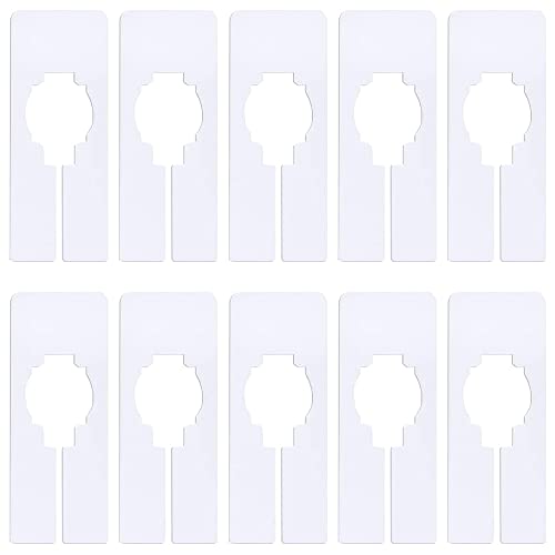 10 Pcs Clothes Hanger Divider White Rectangular Clothing Rack Size ...