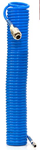 eyepower 10m Compressor Airline Hose 1/4″ 10 Bar Compressed Air Coiled ...