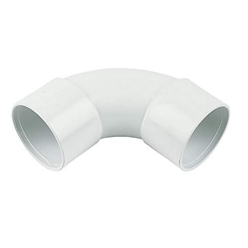 Solvent Weld White 40mm (43mm) Waste Pipe Swept Bend – Pack of 10 ...