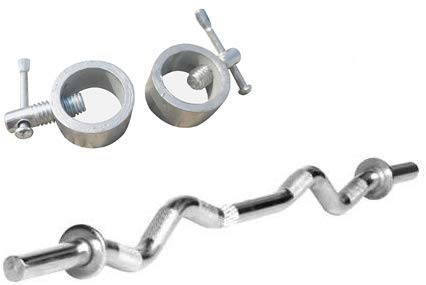 Buy Ankaro Solid Chrome 3 Feet Curl Gym Rod,22 Mm Thickness Barbell Bar ...