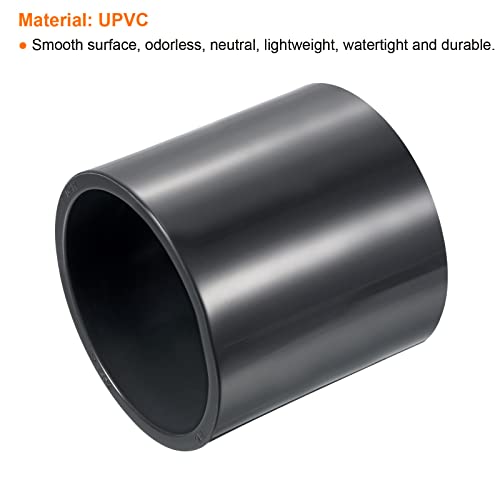 PATIKIL UPVC Pipe Fitting 4″ Socket Schedule 80, Straight Coupling ...