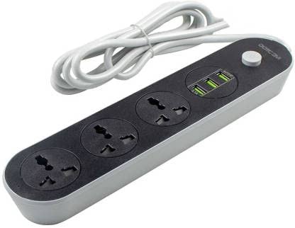 Extension Board with 3 Universal Sockets 2500W + 3 USB Ports+ Heavy ...