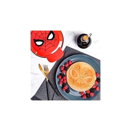Amazon.com: Marvel Spider-Man Waffle Maker -Spidey's Mask on Your ...